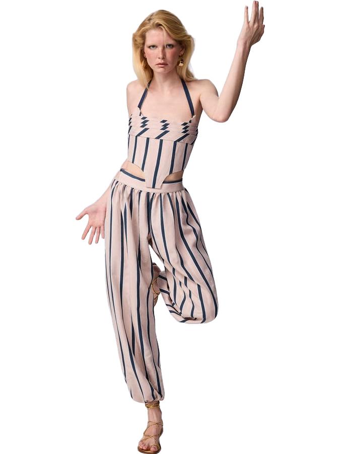 DÔEN Manon gathered silk top